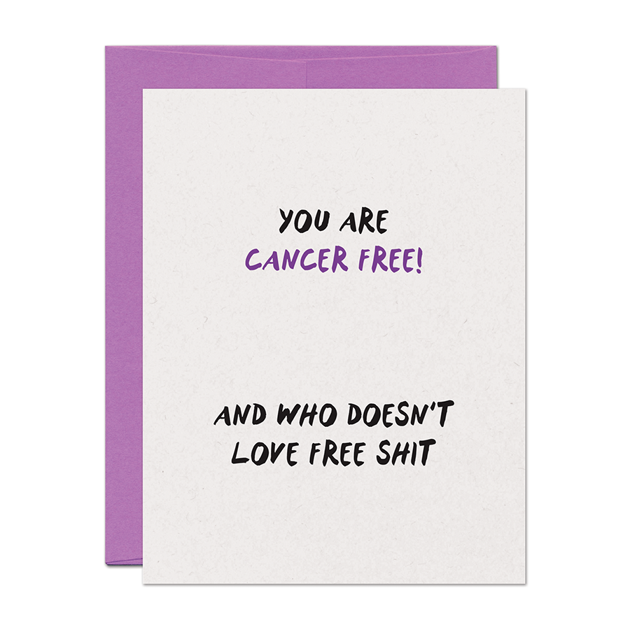 Cancer Free Congratulations Support Card – Warren Tales