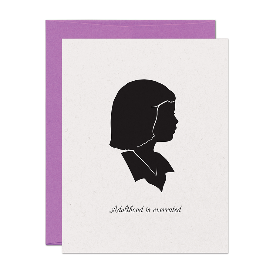 CLEARANCE - Adulthood is Overrated Birthday Support Card – Warren Tales